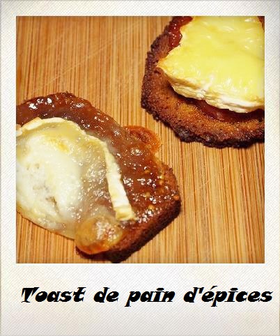 Duo de toast de pain d'épices