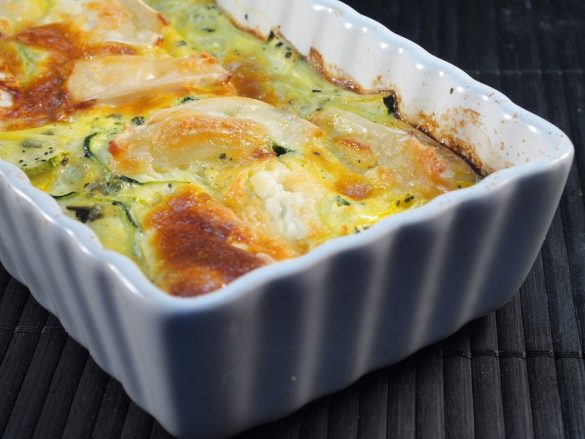Gratin de courgettes & chèvre