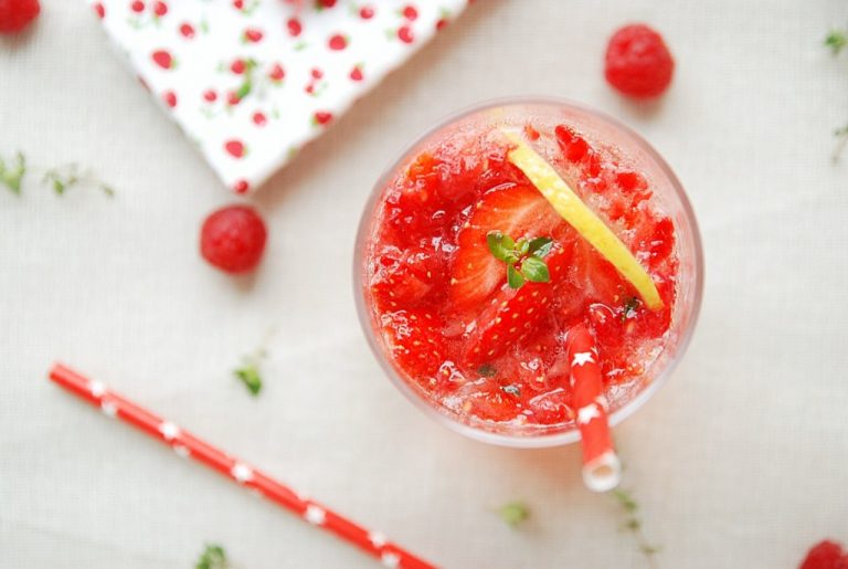 Limonade aux fruits rouges & thym