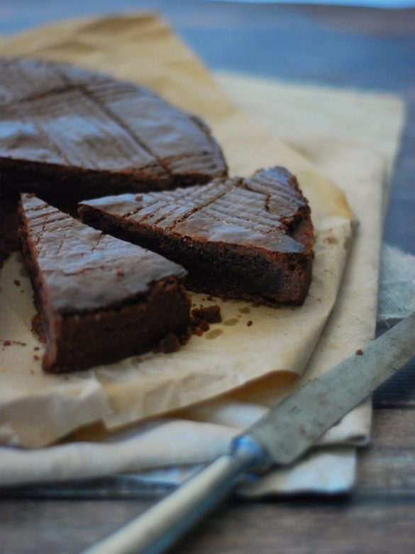 Gateau basque tout chocolat { & piment d'Espelette}